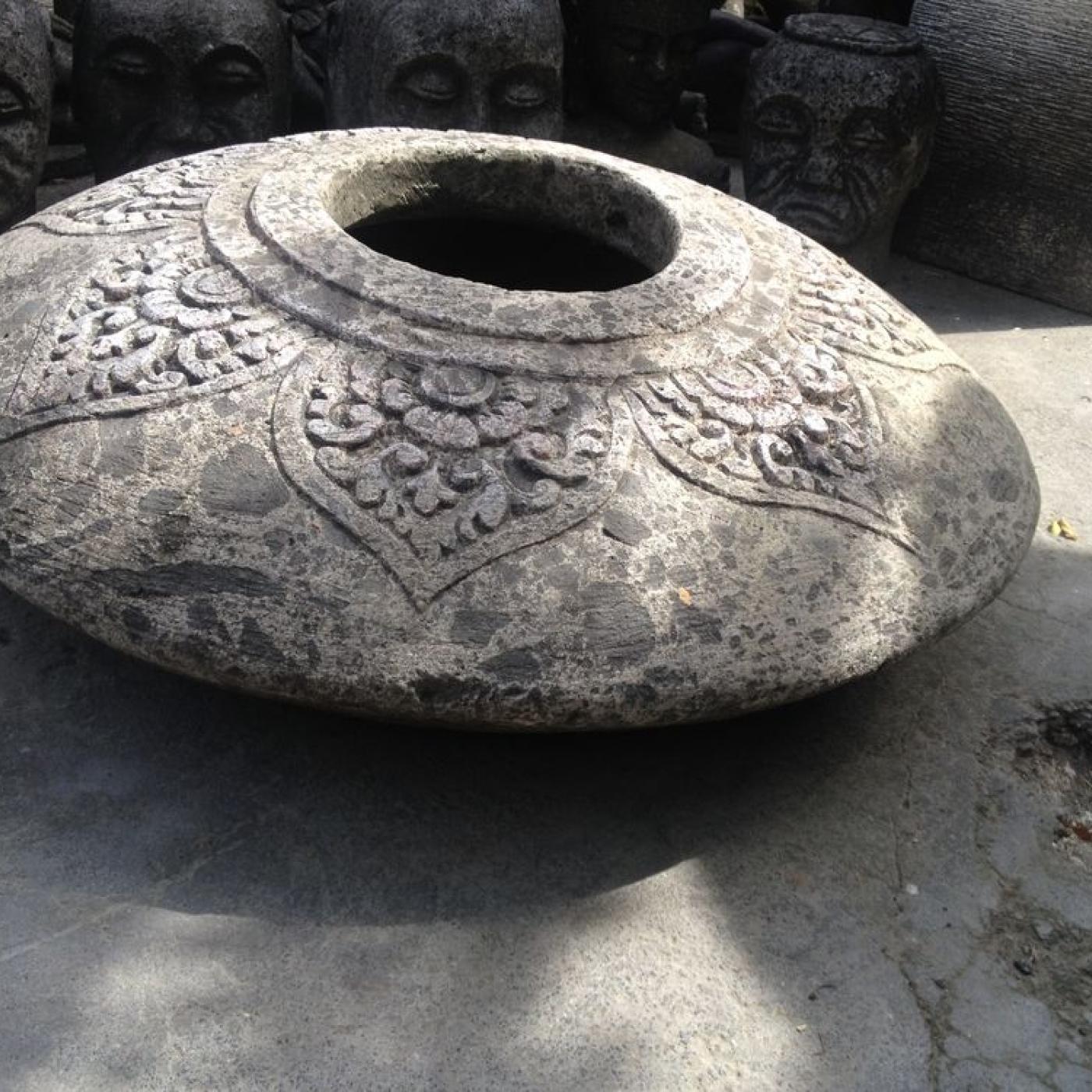 Stone Pot Planter | Bali Carving
