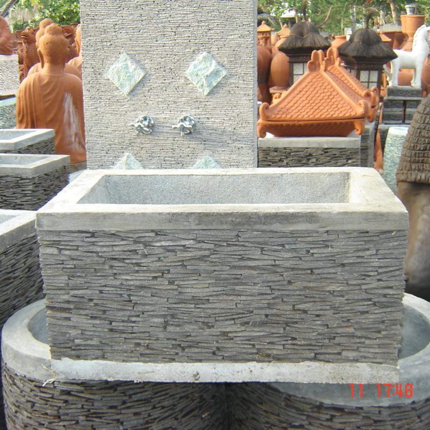 Large Stone Planter Pots | Bali Carving