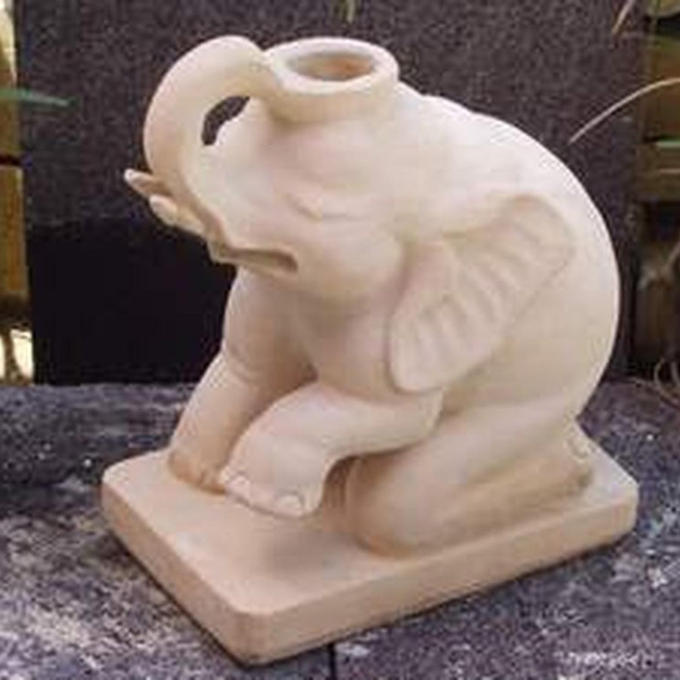Balinese Carving Stone Elephant