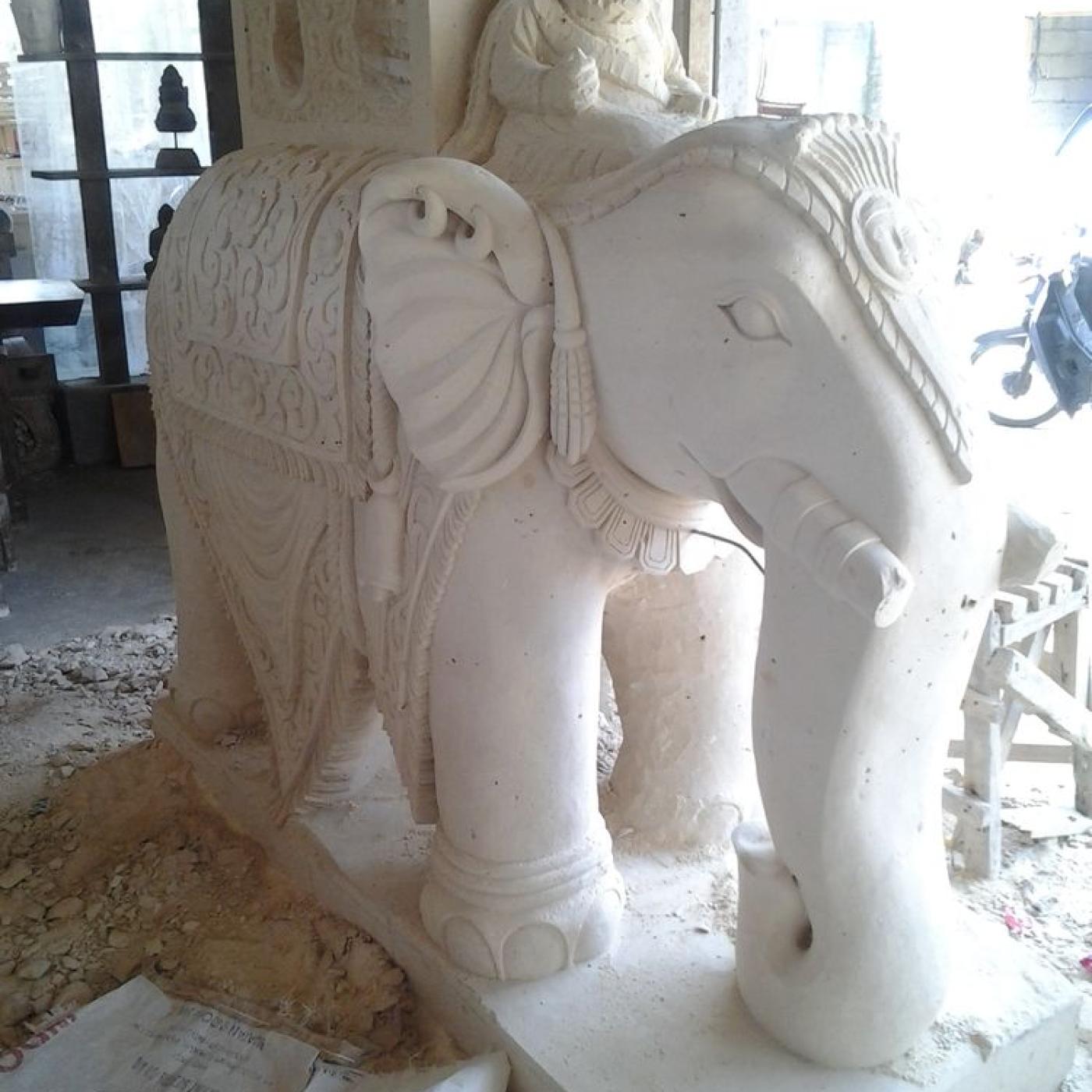Balinese Sculpture Elephant Statues | Bali Carving